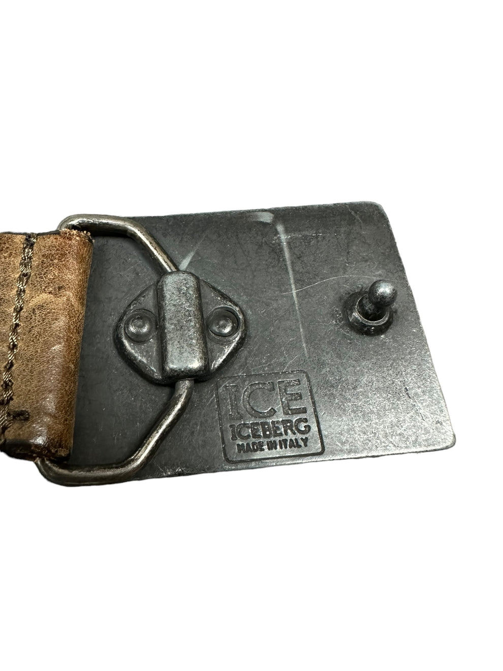 Ice Iceberg Vintage Leather Belt